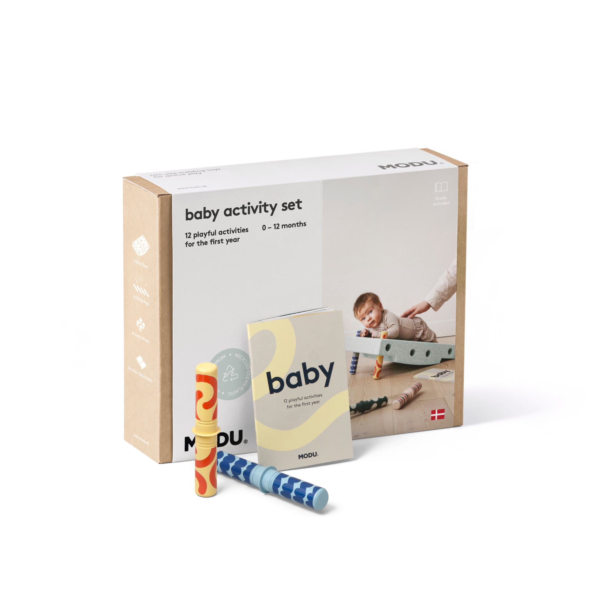 MODU Baby Activity set, Ocean Mint /Forest Green